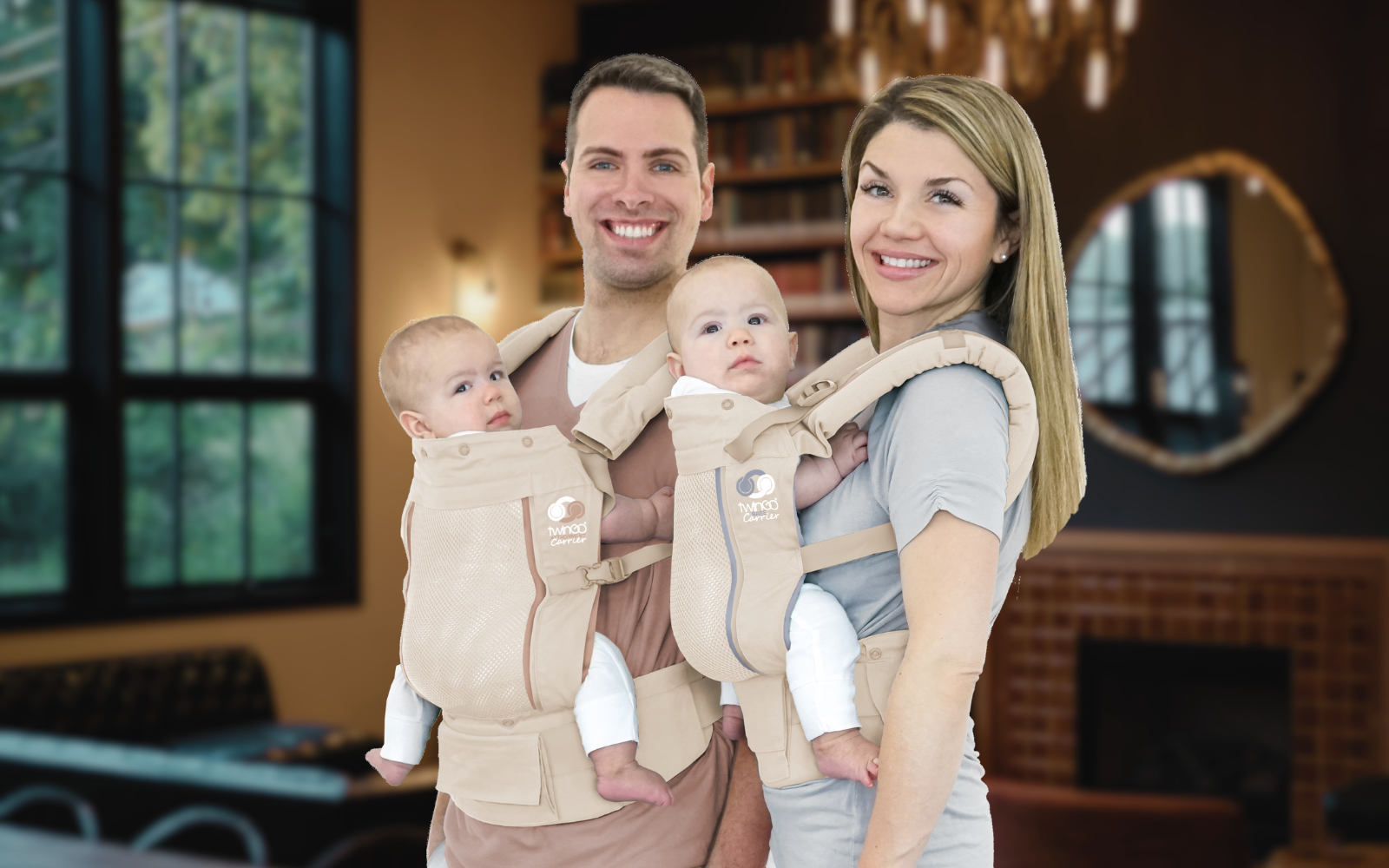 TwinGo | Baby Carrier for Twins | Breastfeeding Pillow for Twins